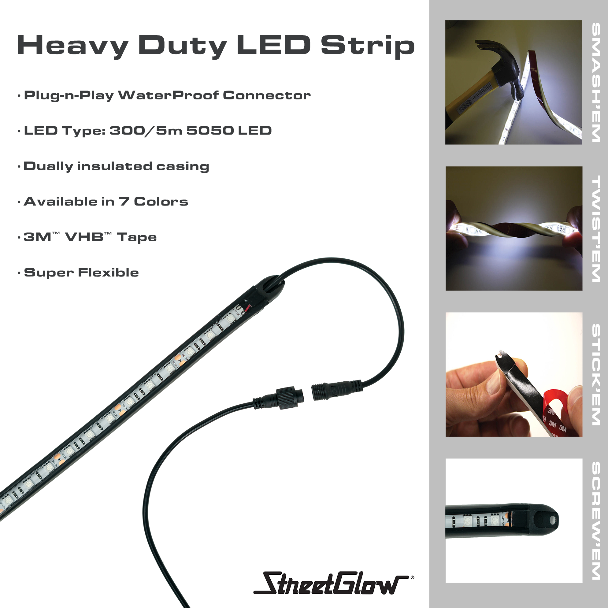 Heavy Duty LED Strips – StreetGlow